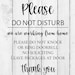 Work From Home Sign Svg - No Soliciting Svg - Working From Home SVG ...