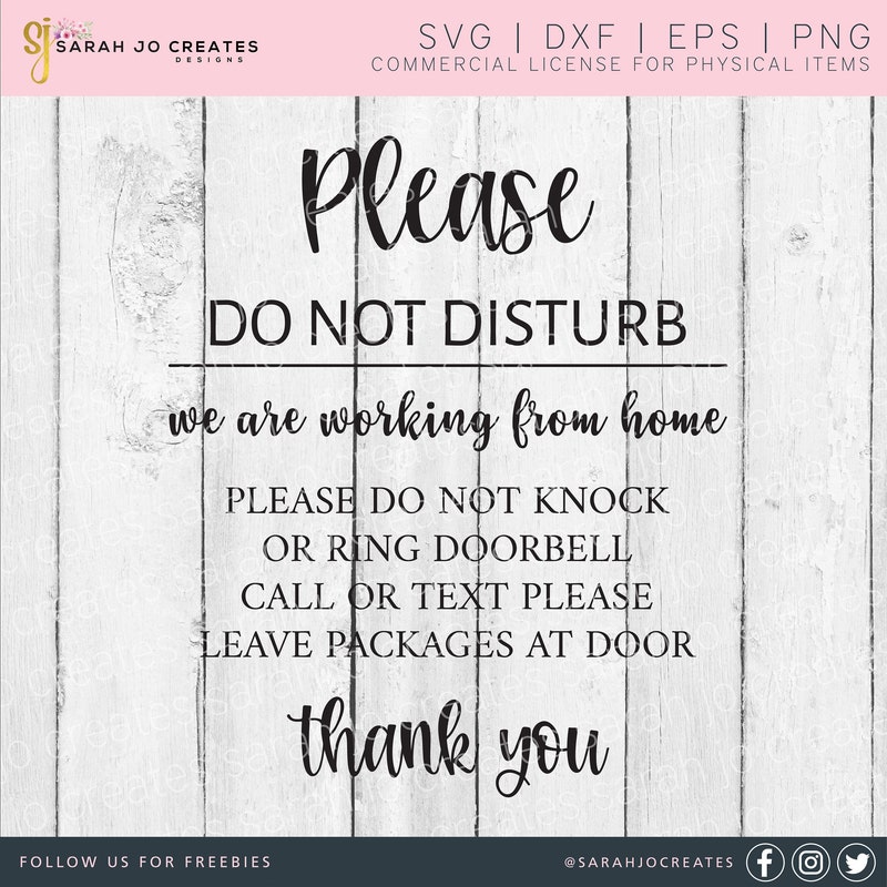 Work From Home Sign - Etsy