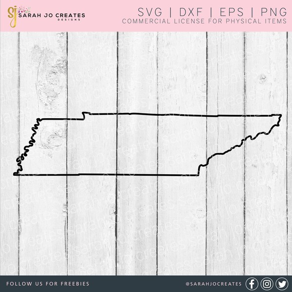 Tennessee Outline - Etsy