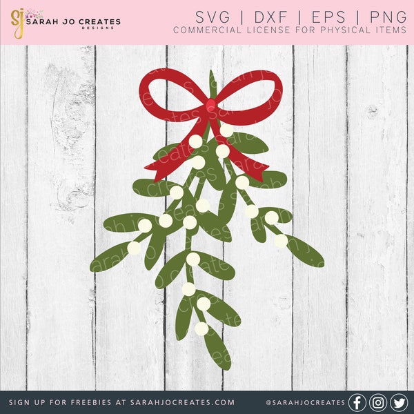 Mistletoe Svg - Etsy