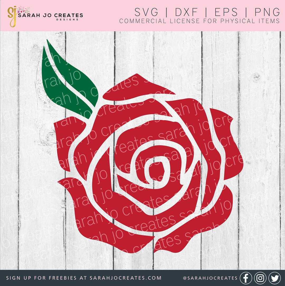 Rose SVG - Layered Flower Svg - Flower Svg - Rose Svg - Spring Svg ...