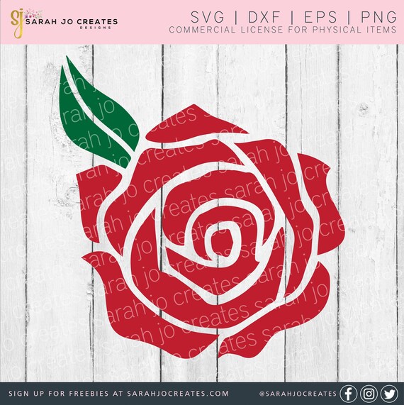 Rose SVG Layered Flower Svg Flower Svg Rose Svg Spring | Etsy