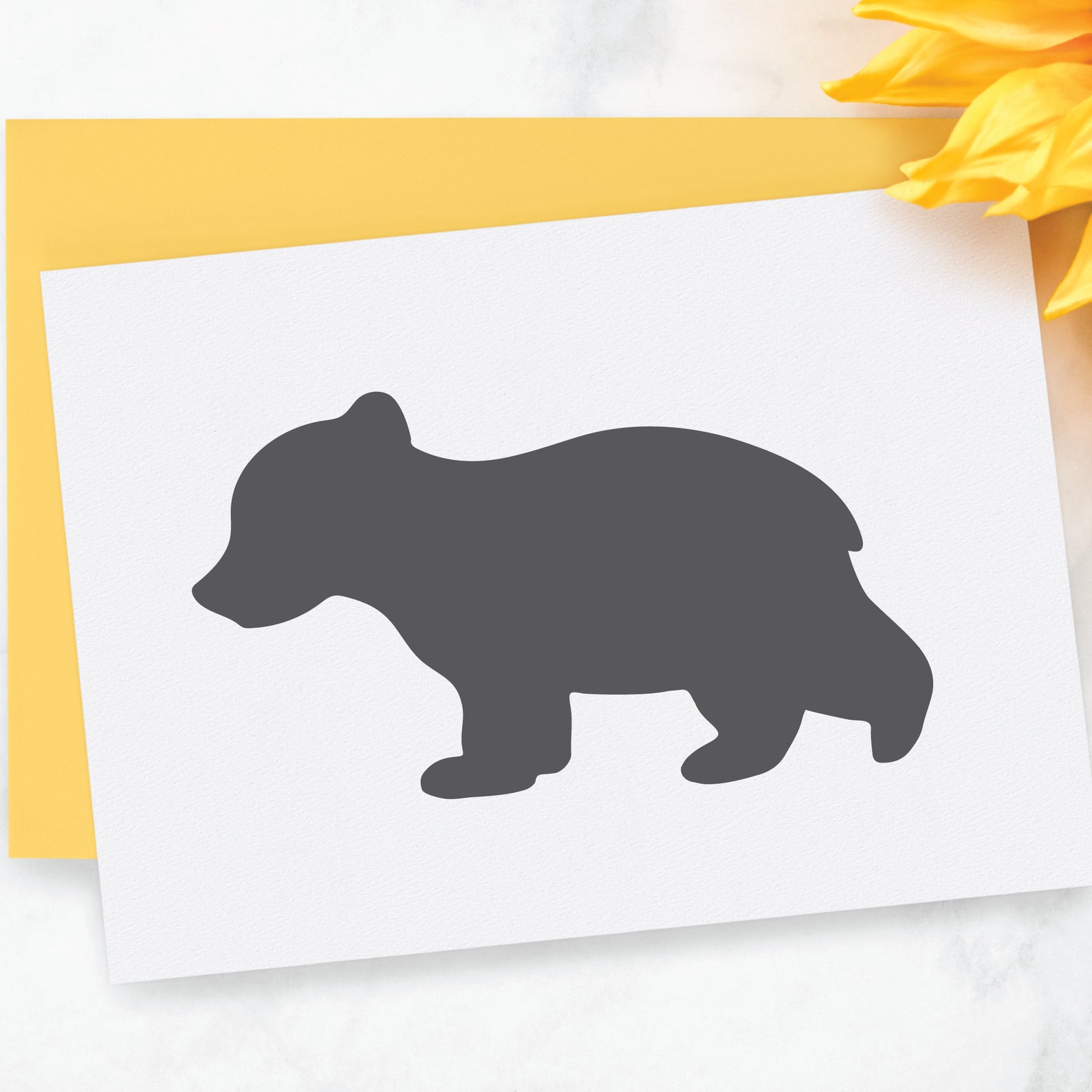 Bear Cub SVG Animal SVG Bear Cub Silhouette SVG Grizzly - Etsy