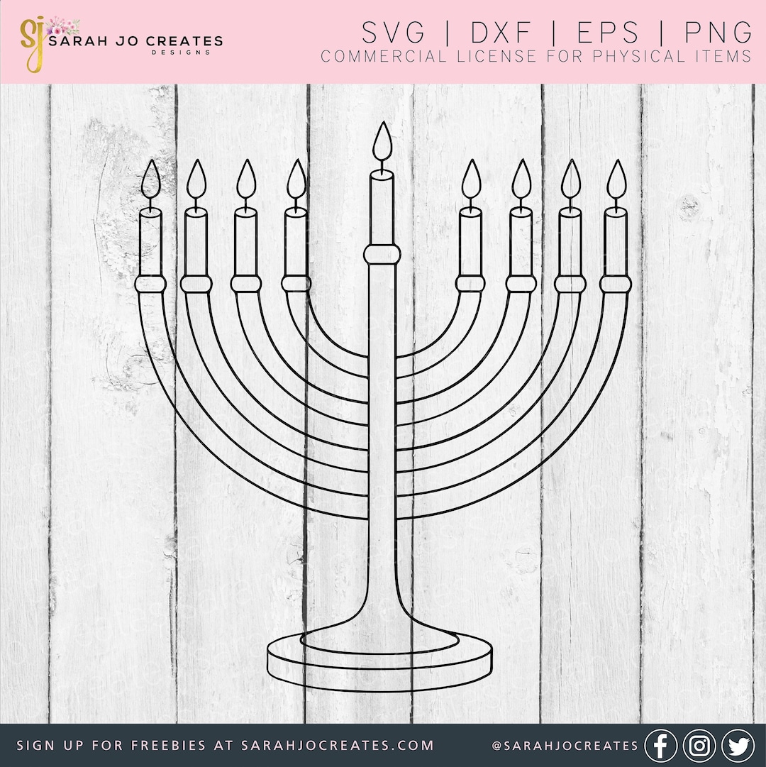 Menorah SVG - Hanukkah Svg - Chanukkah Svg - Jewish Svg - Happy ...