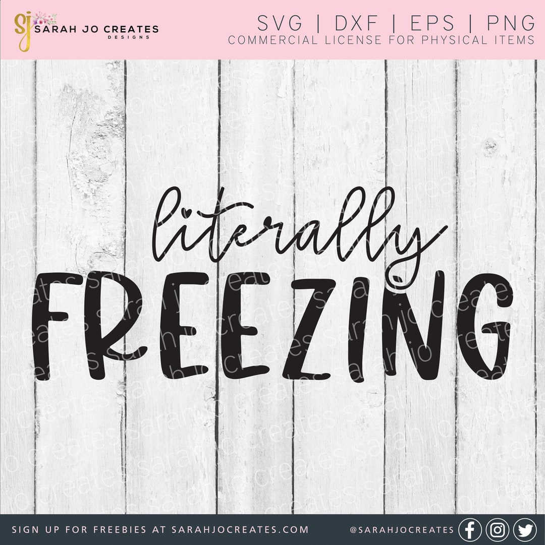 Literally Freezing SVG - Winter SVG - Christmas SVG - Ornament Svg ...