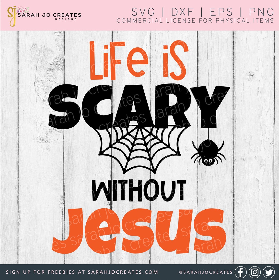 Life is Scary Without Jesus Svg Christian Halloween Svg - Etsy