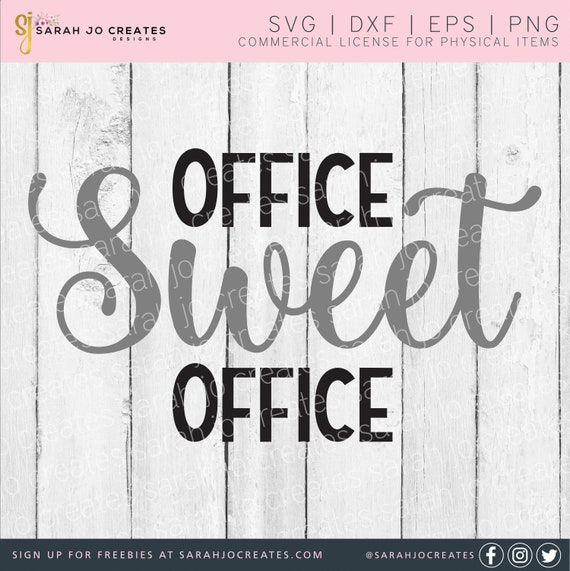 Office Sweet Office SVG Home Decor SVG Office Decor SVG - Etsy