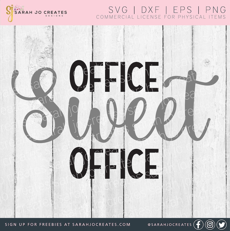 Office Sweet Office SVG Home Decor SVG Office Decor SVG - Etsy