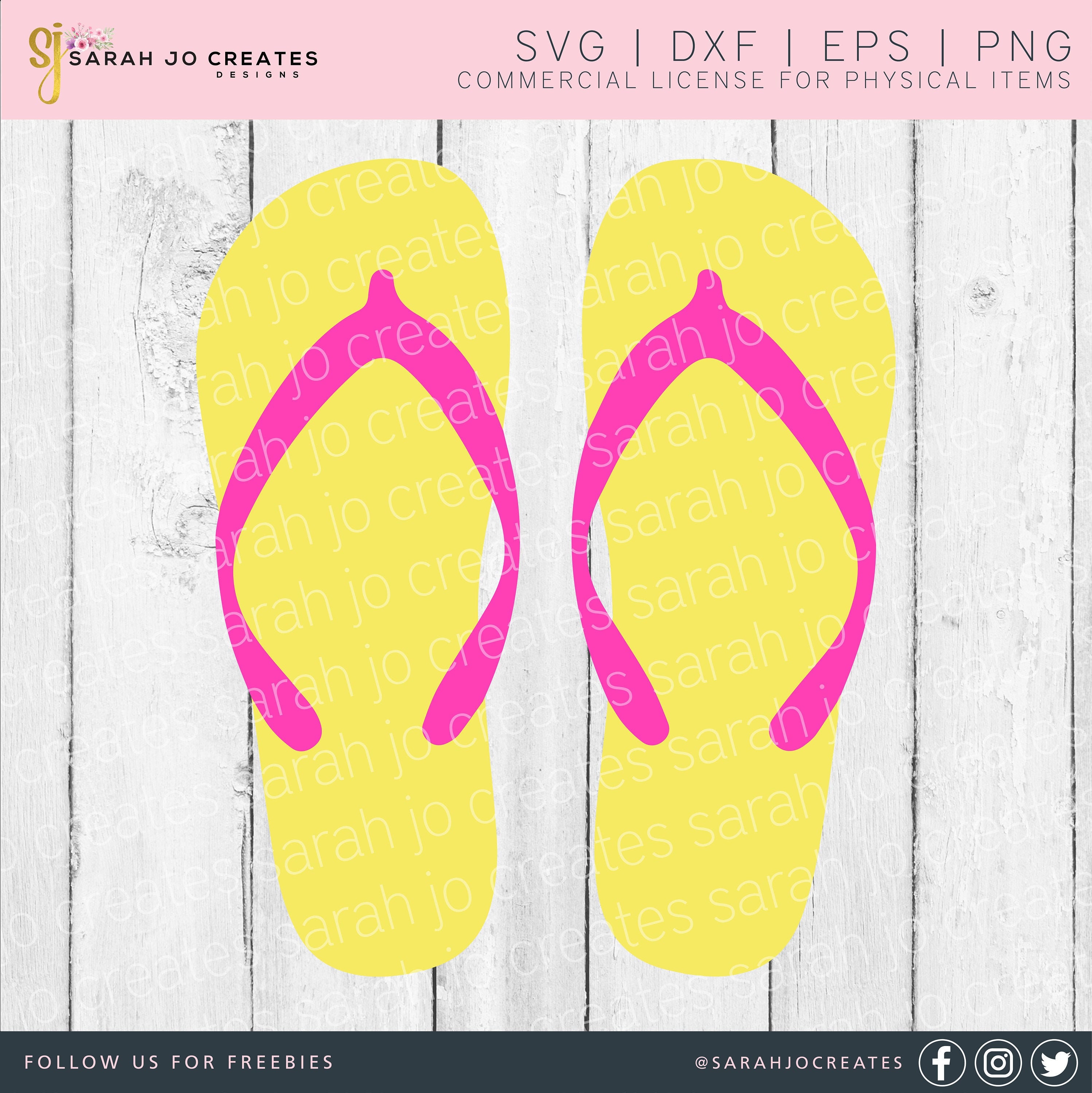 Flip Flops SVG Summer Svg Flip Flop Svg Spring Svg | Etsy