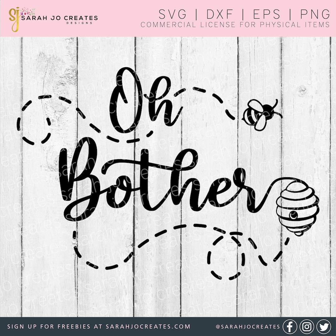 Oh Bother Winnie the Pooh Inspired SVG - Honey Bee Svg (digital Download) - Etsy