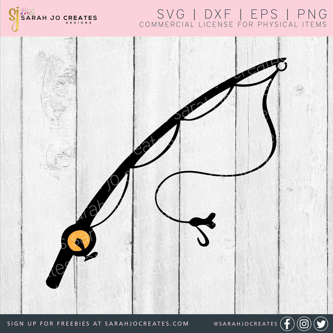 Fishing Reel SVG: Rod and Reel Vector Graphics (digital Download) - Etsy