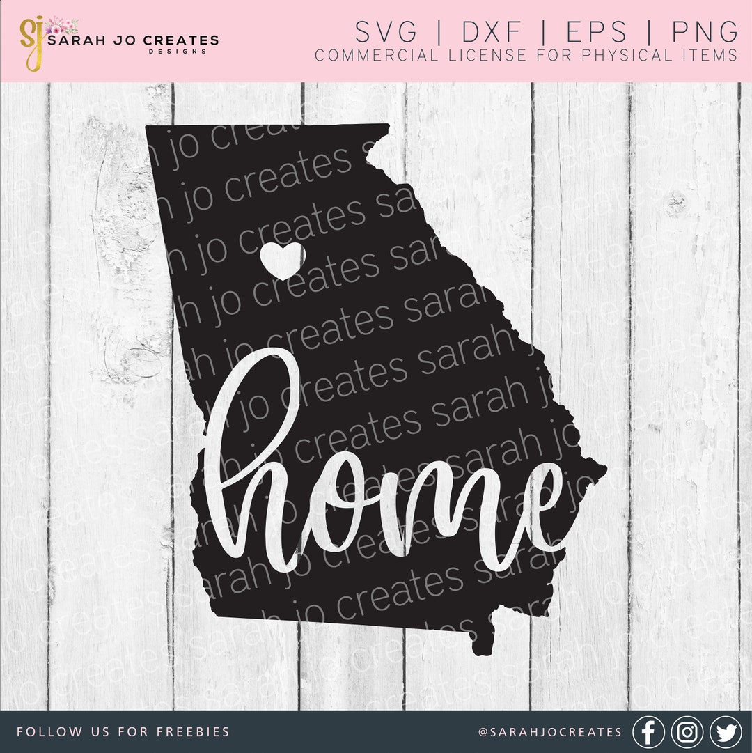 Georgia Home SVG - Georgia State SVG - Georgia SVG - United States Svg ...