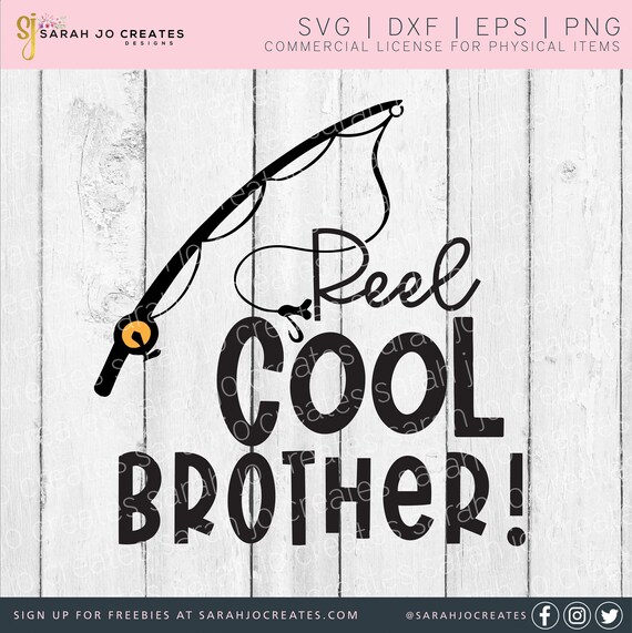 Reel Cool Brother SVG Happy Dad's Day SVG Father's | Etsy