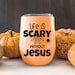 Life is Scary Without Jesus SVG: Christian Halloween Spiderweb (digital ...
