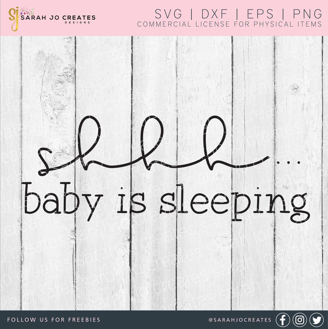 Shhh Baby is Sleeping SVG Baby SVG Baby Nursery SVG Baby | Etsy