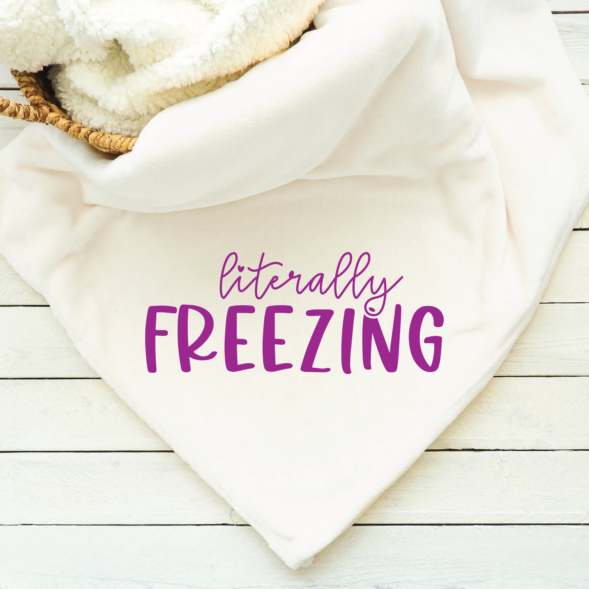 Literally Freezing SVG: Winter Sign Cut File (digital Download) - Etsy