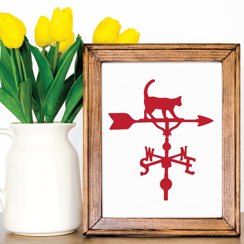 Cat Weathervane SVG Weathervane SVG Weather Vane SVG - Etsy