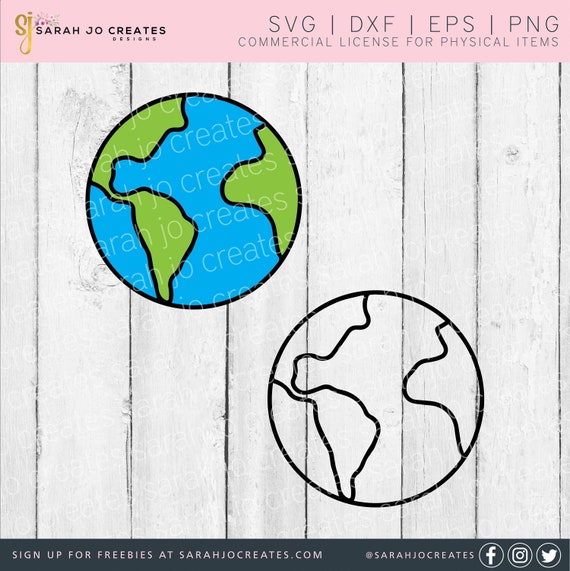 Earth Duo SVG Globe Svg Earth Day Svg Earth Outline Svg | Etsy UK