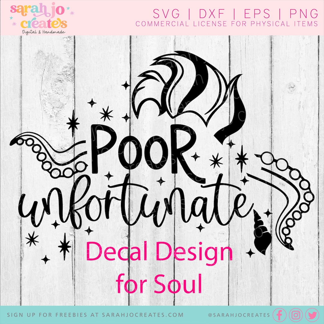 Poor Unfortunate SVG - Soul Car SVG - Funny Car Decal SVG - Unfortunate ...