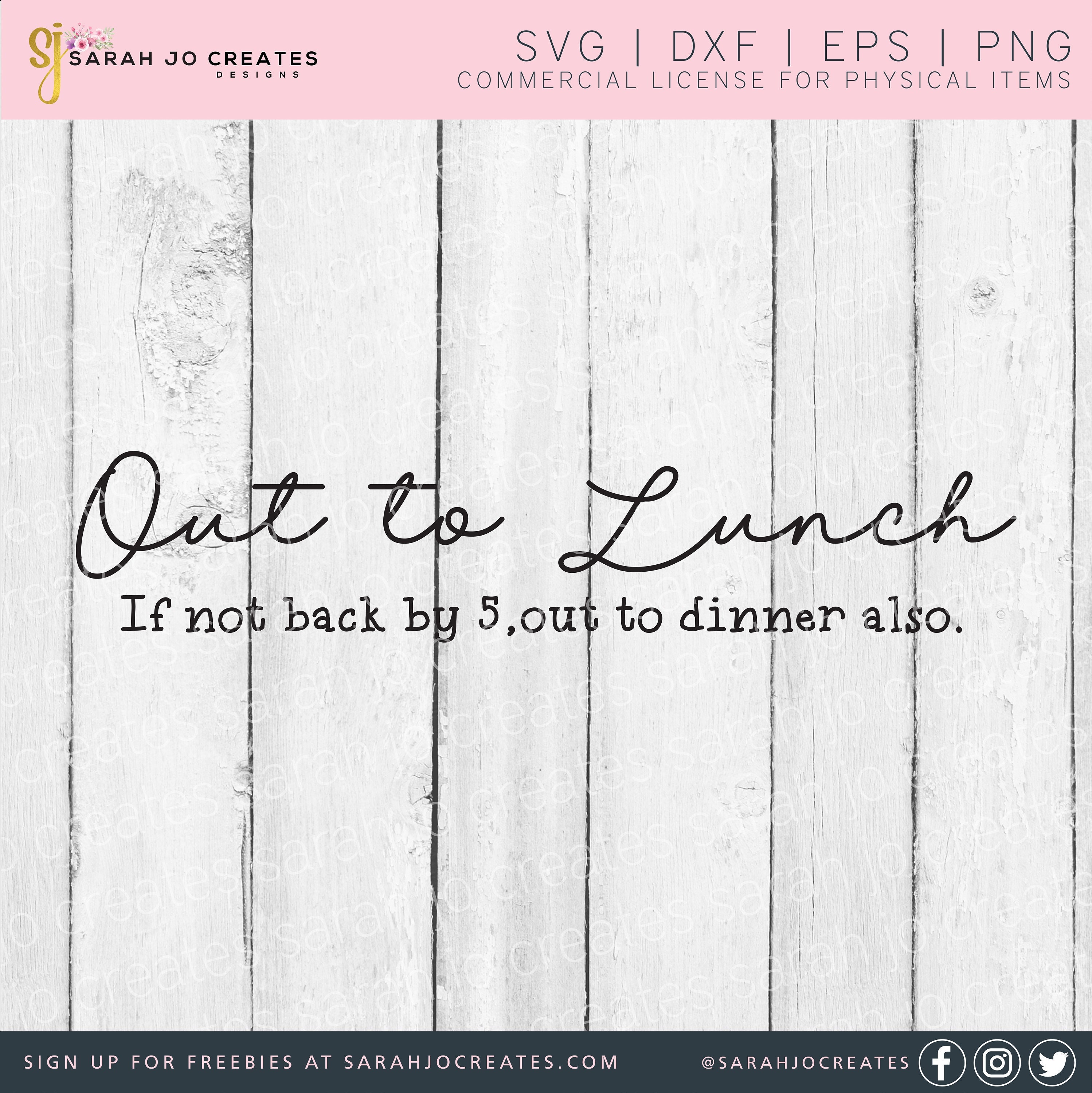 Out To Lunch Sign For Cubicle