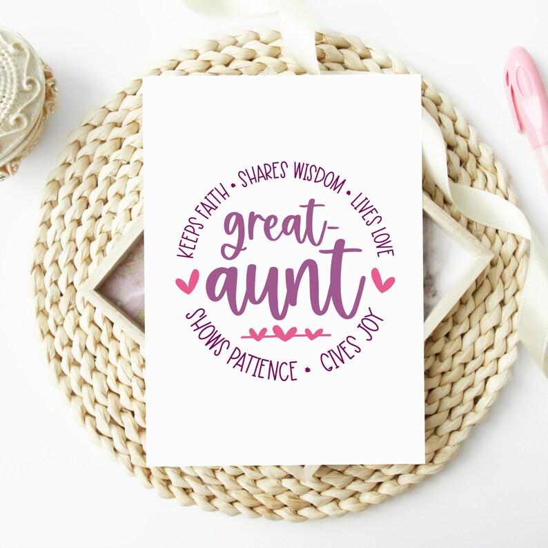 Great Aunt Circle SVG Aunt Svg Funny Aunt Svg Best Aunt - Etsy