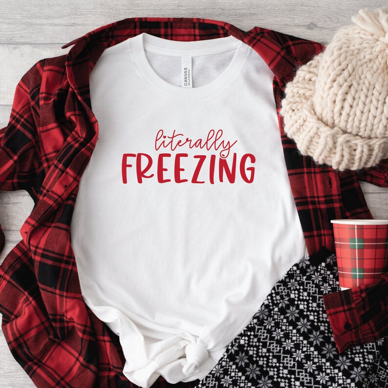 Literally Freezing SVG: Winter Sign Cut File (digital Download) - Etsy