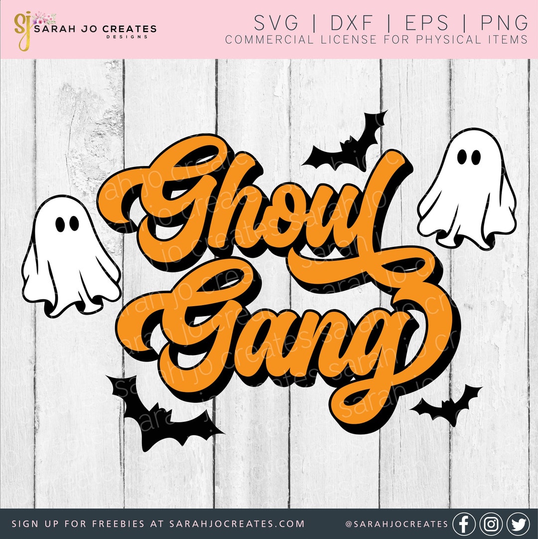 Cute Ghost SVG - Fall SVG - Ghoul Gang Svg - Autumn Svg - Halloween Svg ...