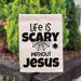 Life is Scary Without Jesus SVG: Christian Halloween Spiderweb (digital ...