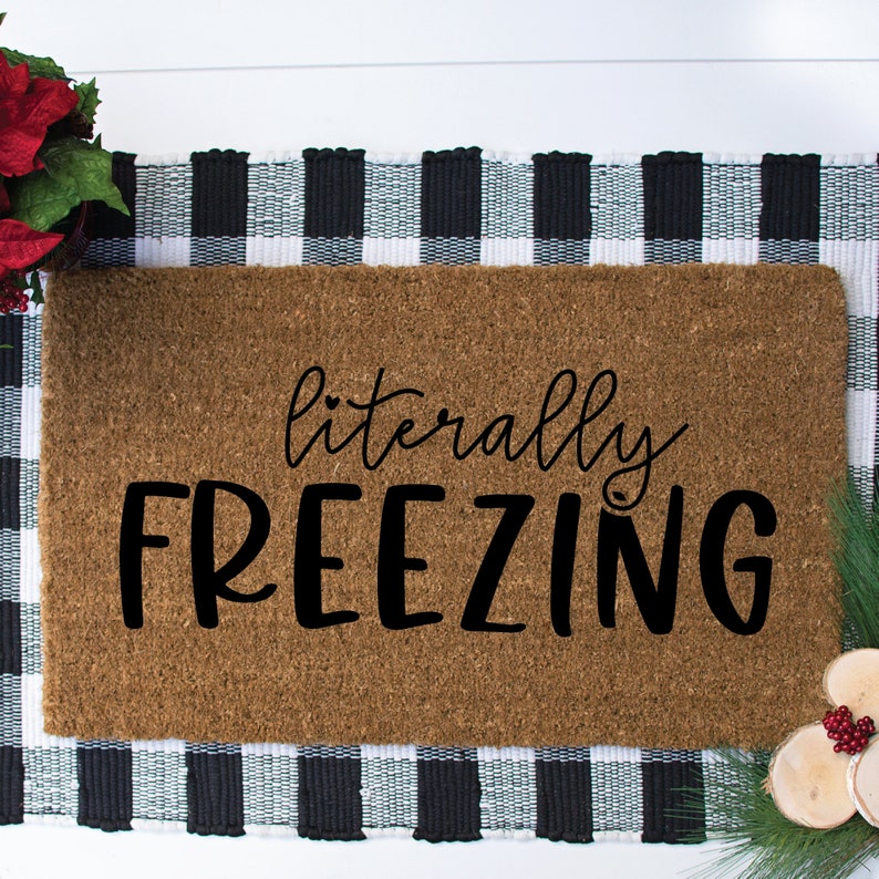 Literally Freezing SVG: Winter Sign Cut File (digital Download) - Etsy