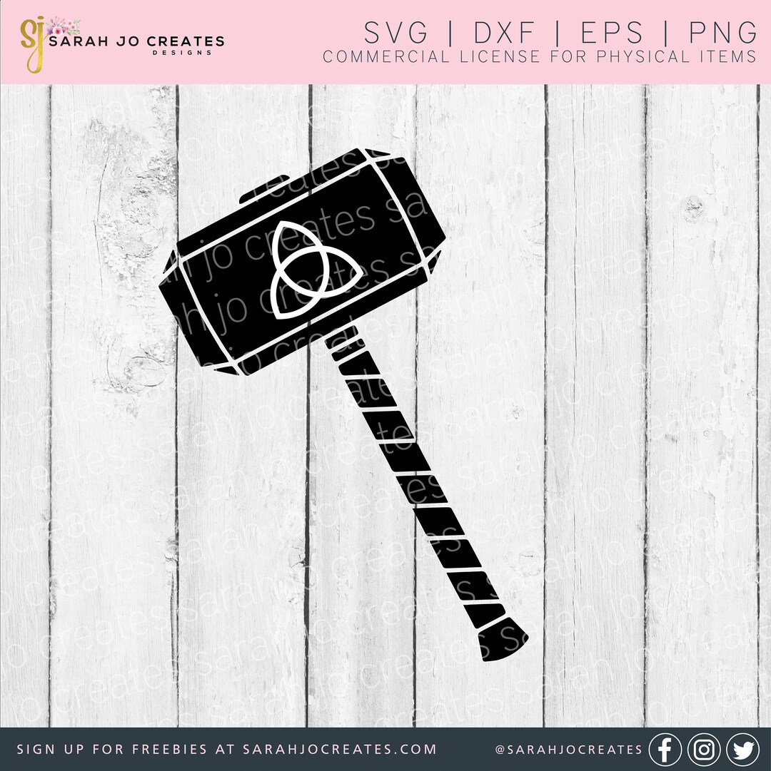 Mjolnir SVG Thor SVG Marvel Inspired Svg Avengers Inspired Svg Thor ...