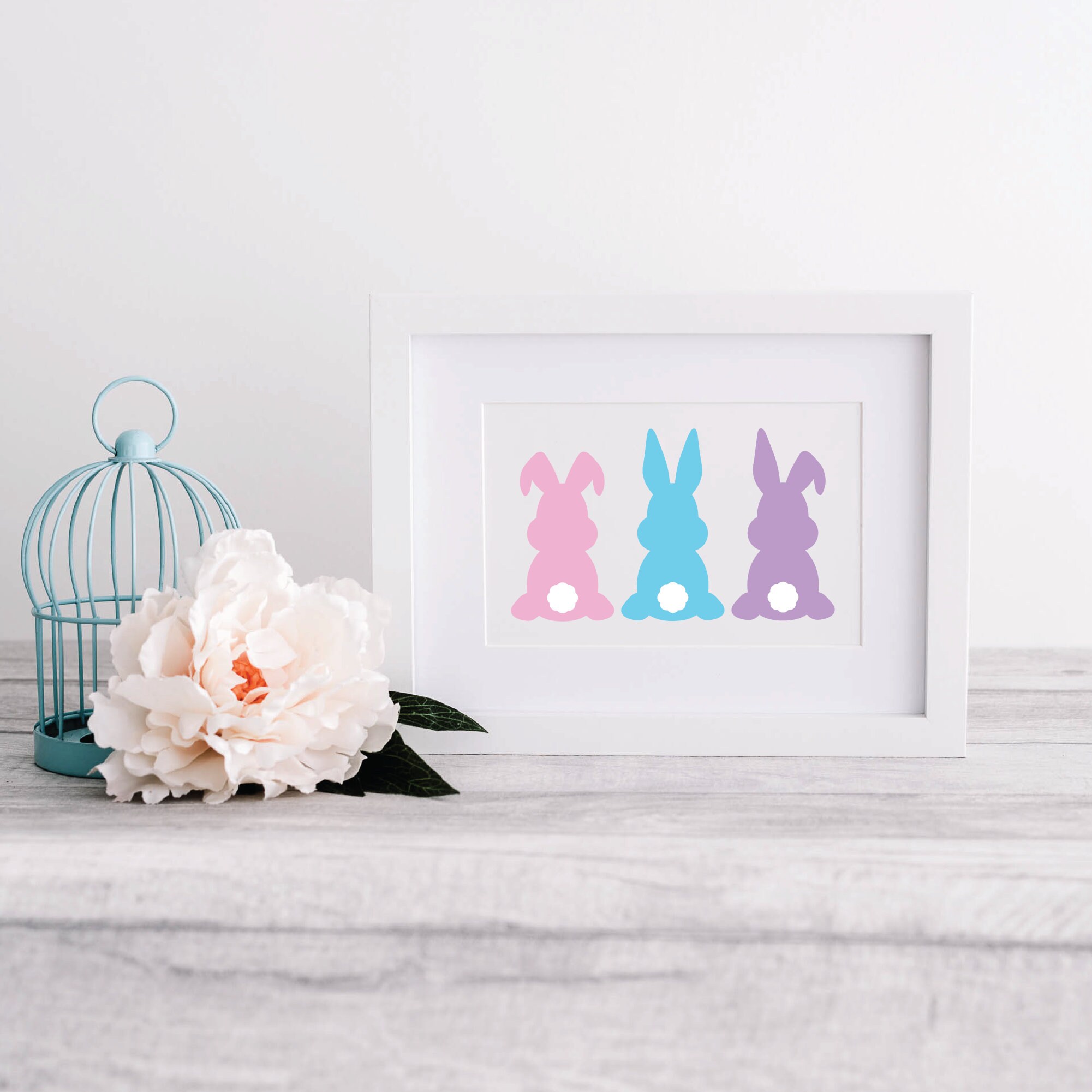 Three Bunnies SVG Easter Svg Easter Bunnies SVG Easter | Etsy