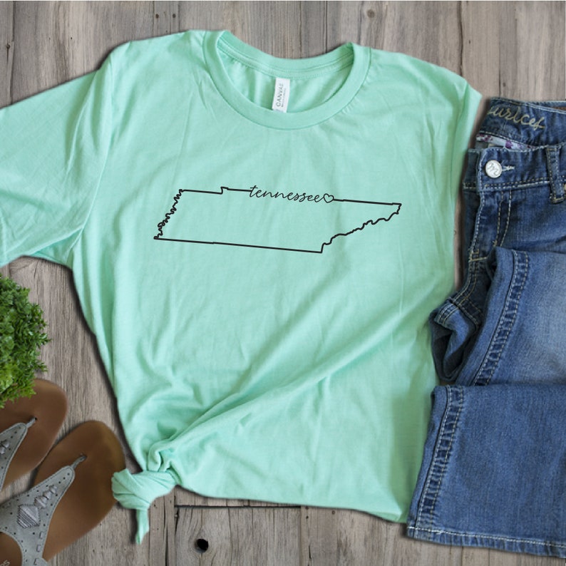 Tennessee Heart SVG Tennessee State Outline SVG Tennessee | Etsy
