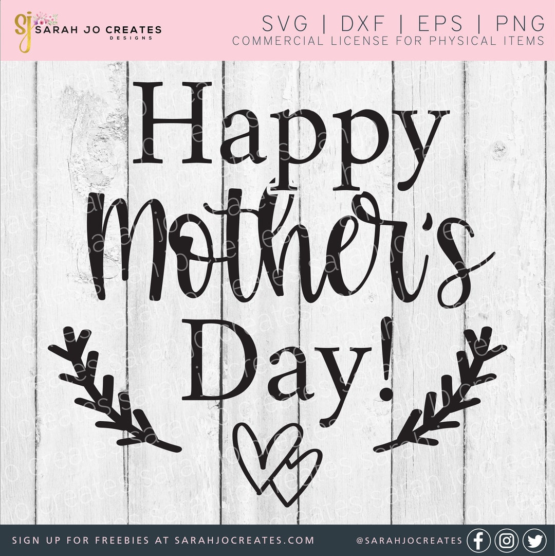 Happy Mother's Day SVG - Happy Mom's Day SVG - Mother's Day Svg - Mom ...