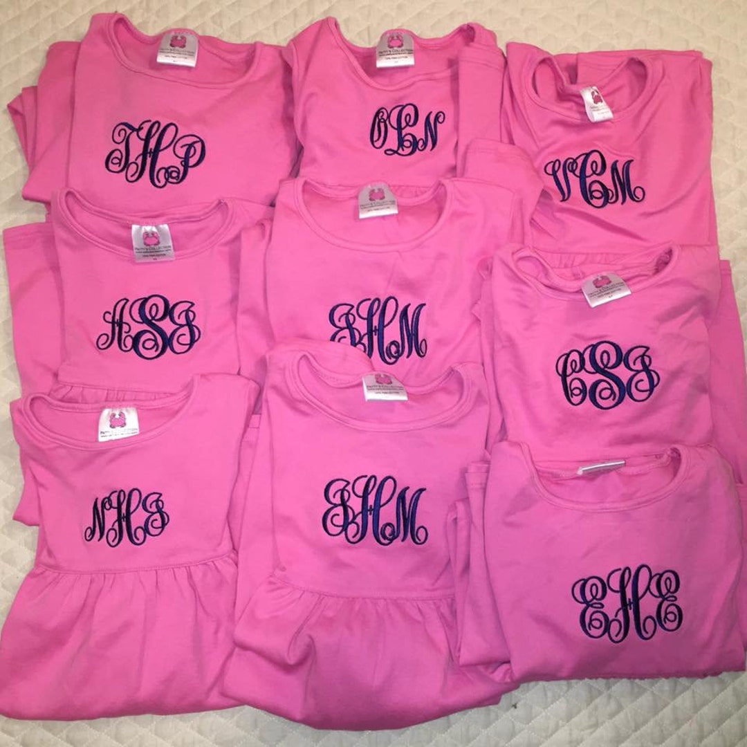 Monogrammed Girls Dresses/girls Dresses/ Summer Dress/ Personalized ...