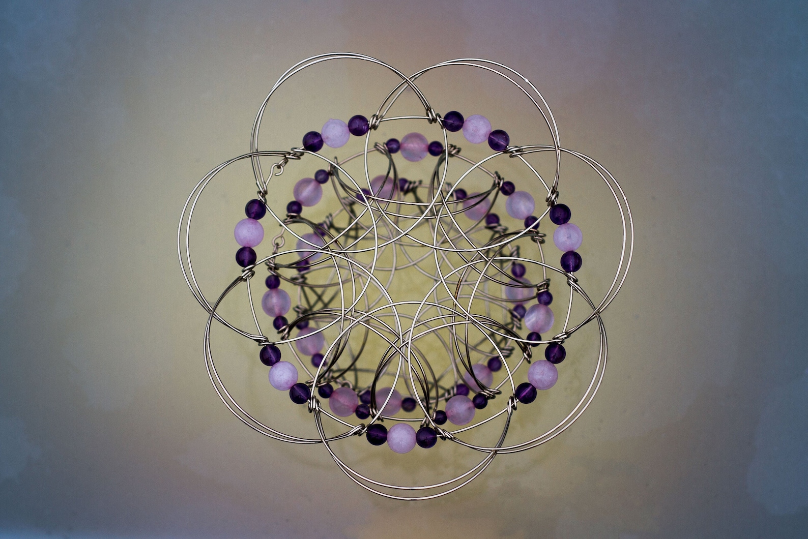 Do It Yourselftibetan Three-dimensional Wire Mandala. Three Unequal ...