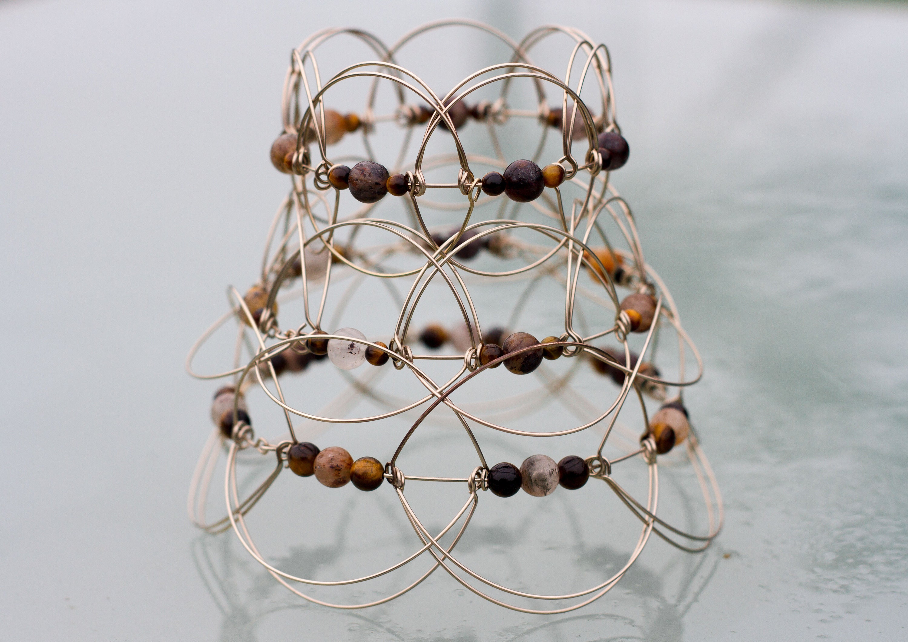 Do It Yourselftibetan Three-dimensional Wire Mandala. Three Unequal ...