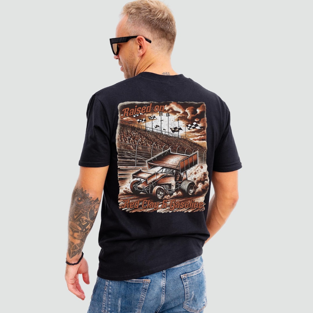 DIGITAL FILE "raised on Red Clay & Gasoline" – Dirt Track Racing PNG ...
