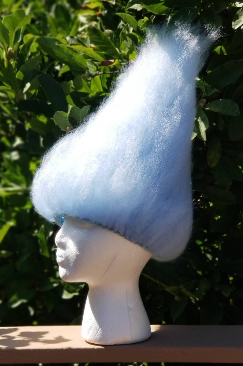 BIGGIE Troll Crochet Hat - Halloween Hat - Troll Hair - Trolls Wig ...