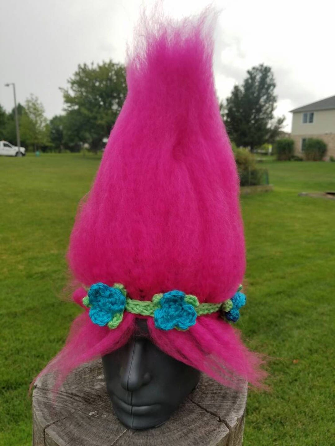 PRINCESS POPPY Crochet Troll Hat, Halloween Costume, Trolls Wig, Troll ...