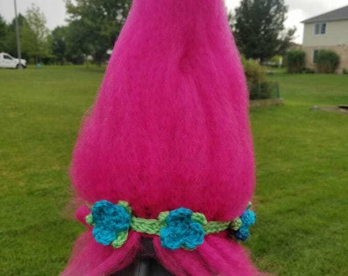 PRINCESS POPPY Crochet Troll Hat, Halloween Costume, Trolls Wig, Troll ...