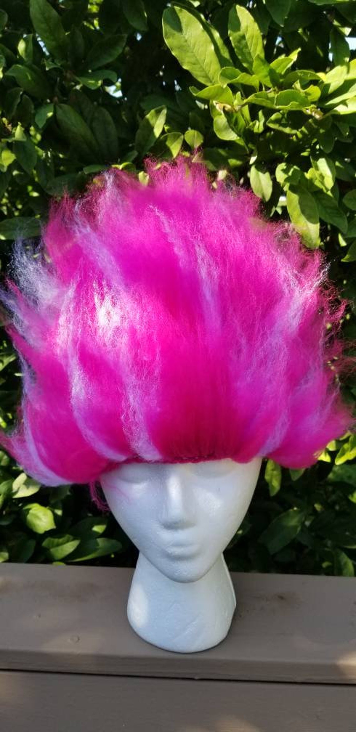 King Peppy Troll Hair Wig and Mustache Trolls Hat - Etsy