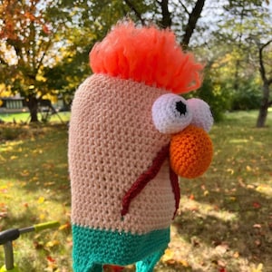 Muppets Beaker Hat (crochet), Meep Meep, Beeker - Etsy