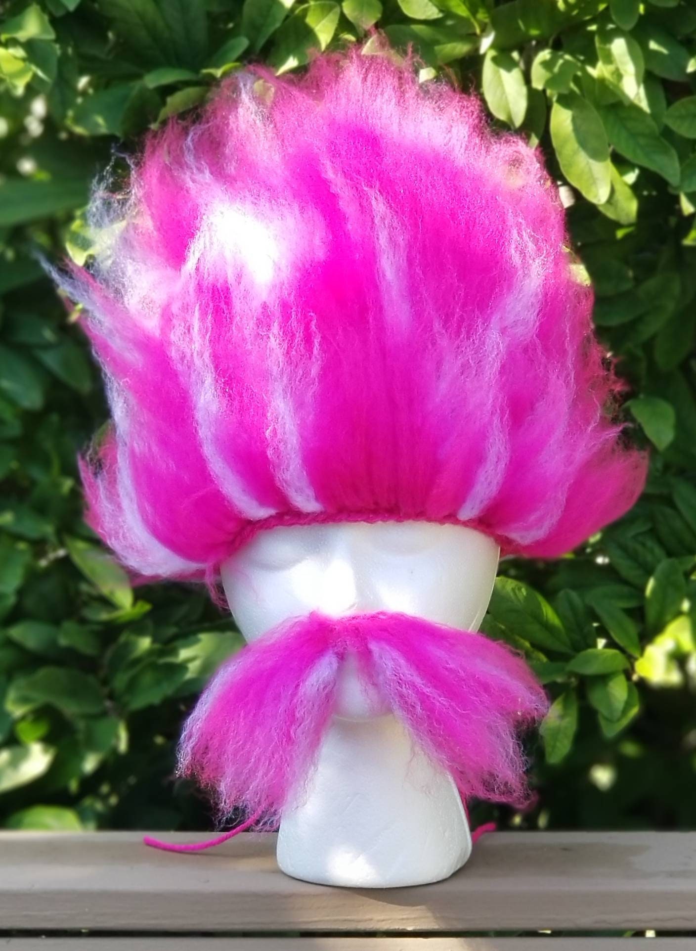 King Peppy Troll Hair Wig and Mustache Trolls Hat - Etsy