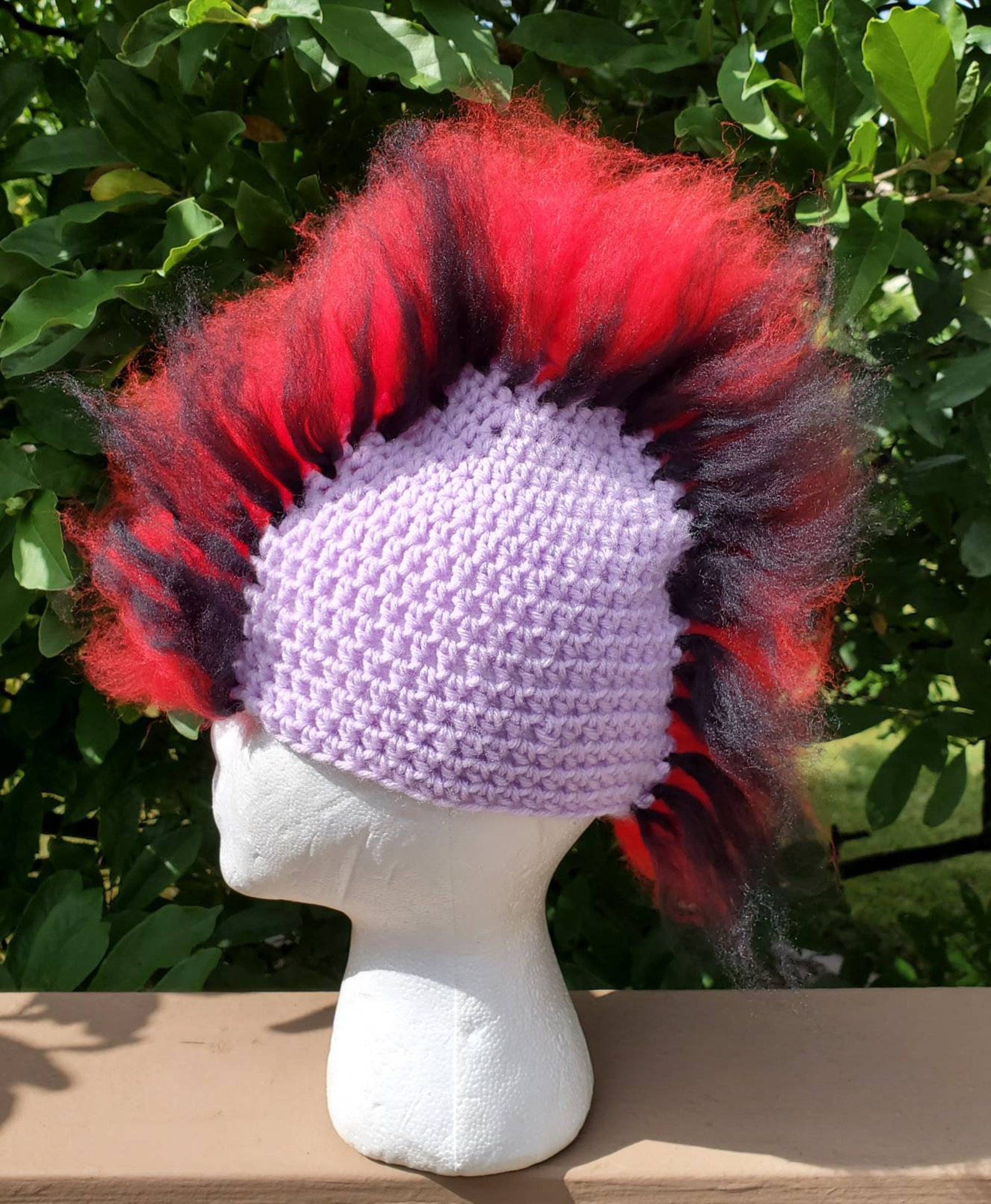 QUEEN BARB Troll Wig - Costume - Troll Hair - Crochet Trolls Hat ...