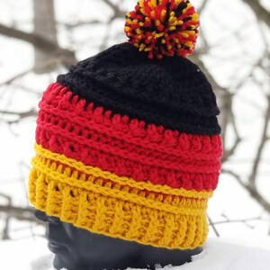 German Flag Hat - Germany - Olympics Beanie -striped Country Color Hat ...