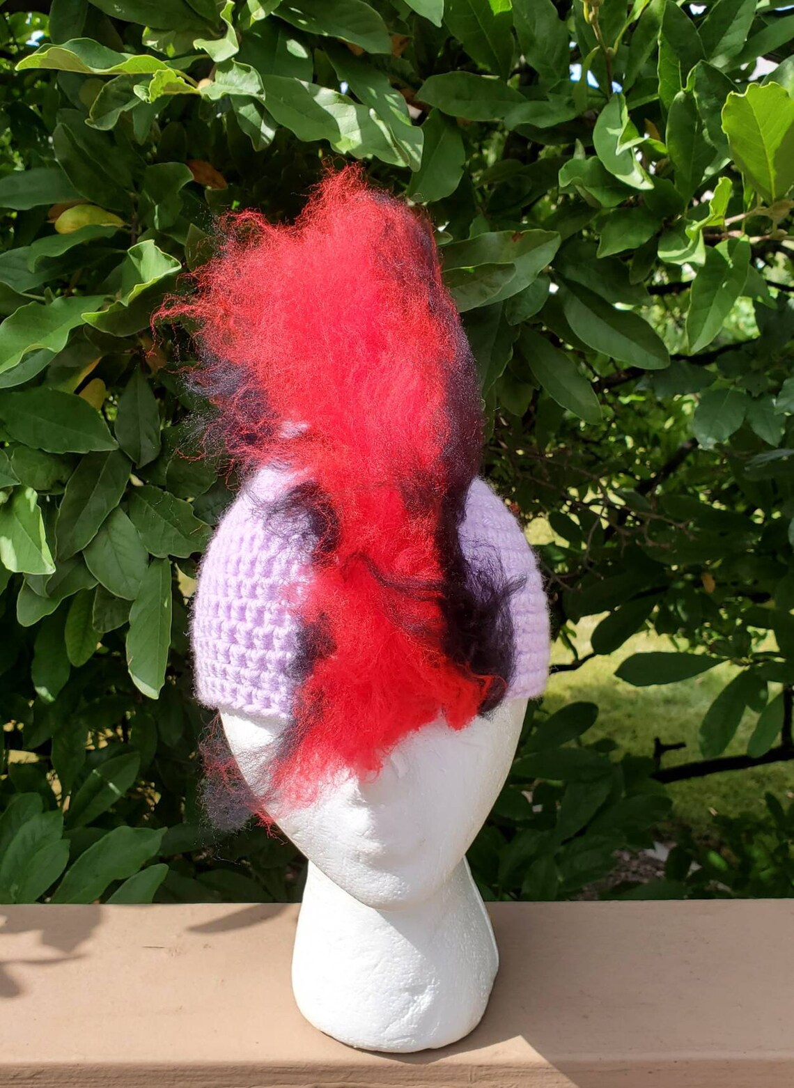 QUEEN BARB Troll Wig - Costume - Troll Hair - Crochet Trolls Hat ...