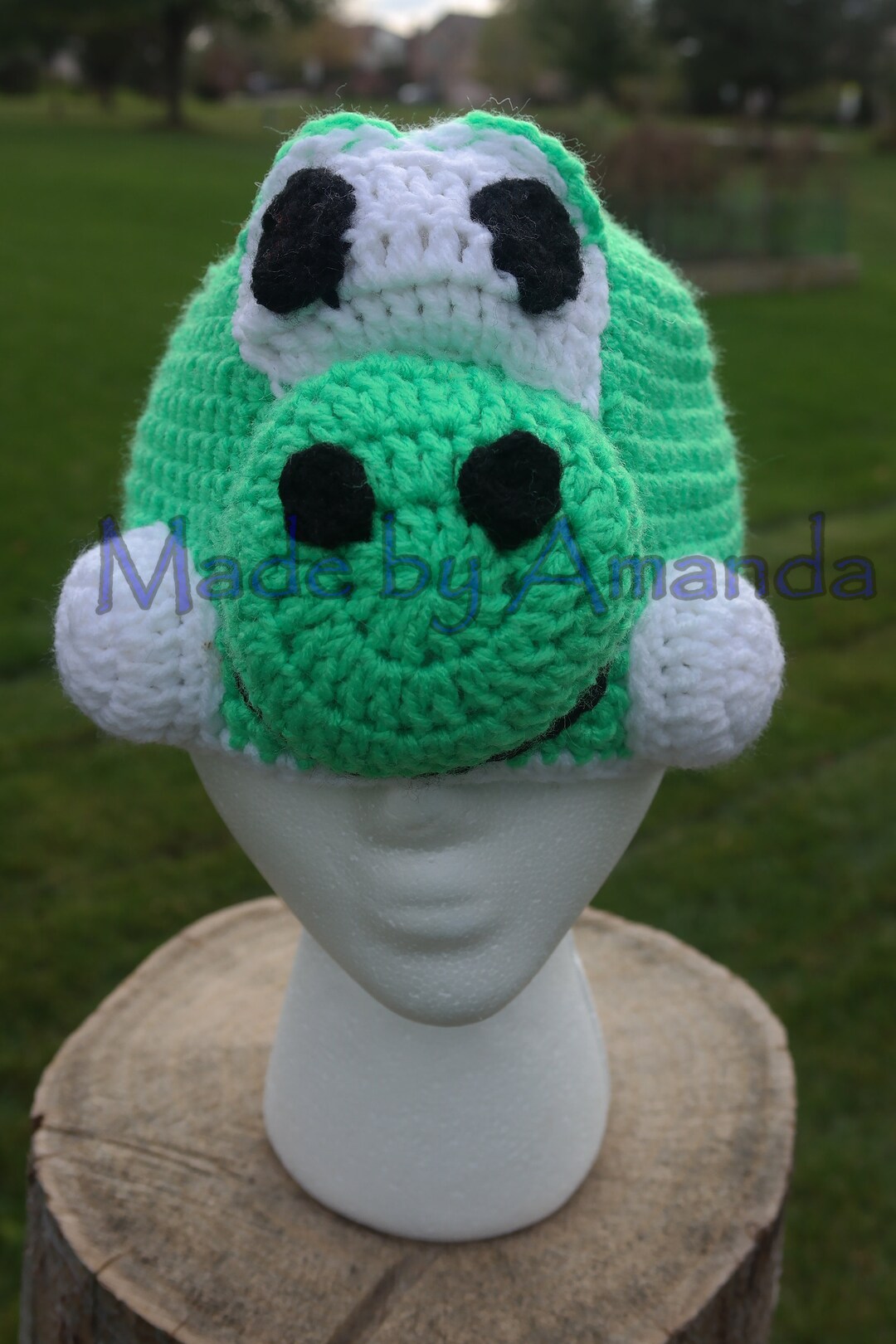 YOSHI Crochet Hat - Nintendo - Dragon Beanie - Christmas Present ...