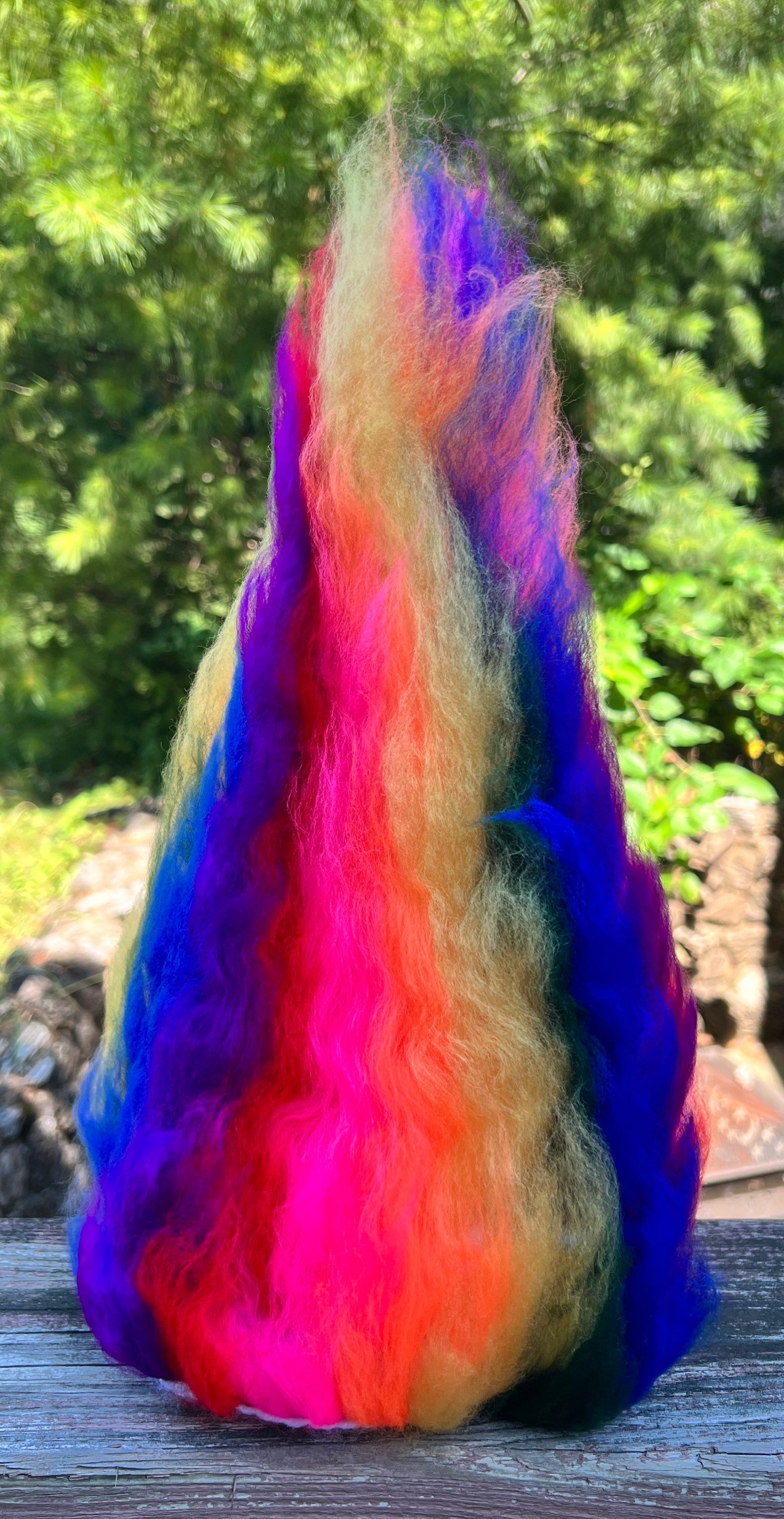 Bold Rainbow Trolls Crochet Wig - Multicolor Troll Hair - Hat - Photo ...