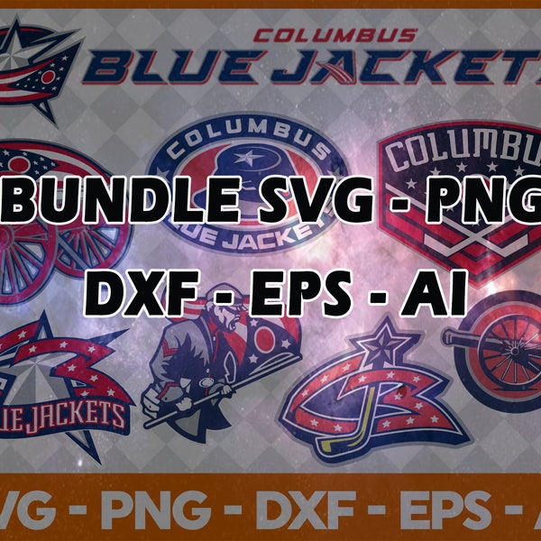Columbus Blue Jackets Svg - Etsy