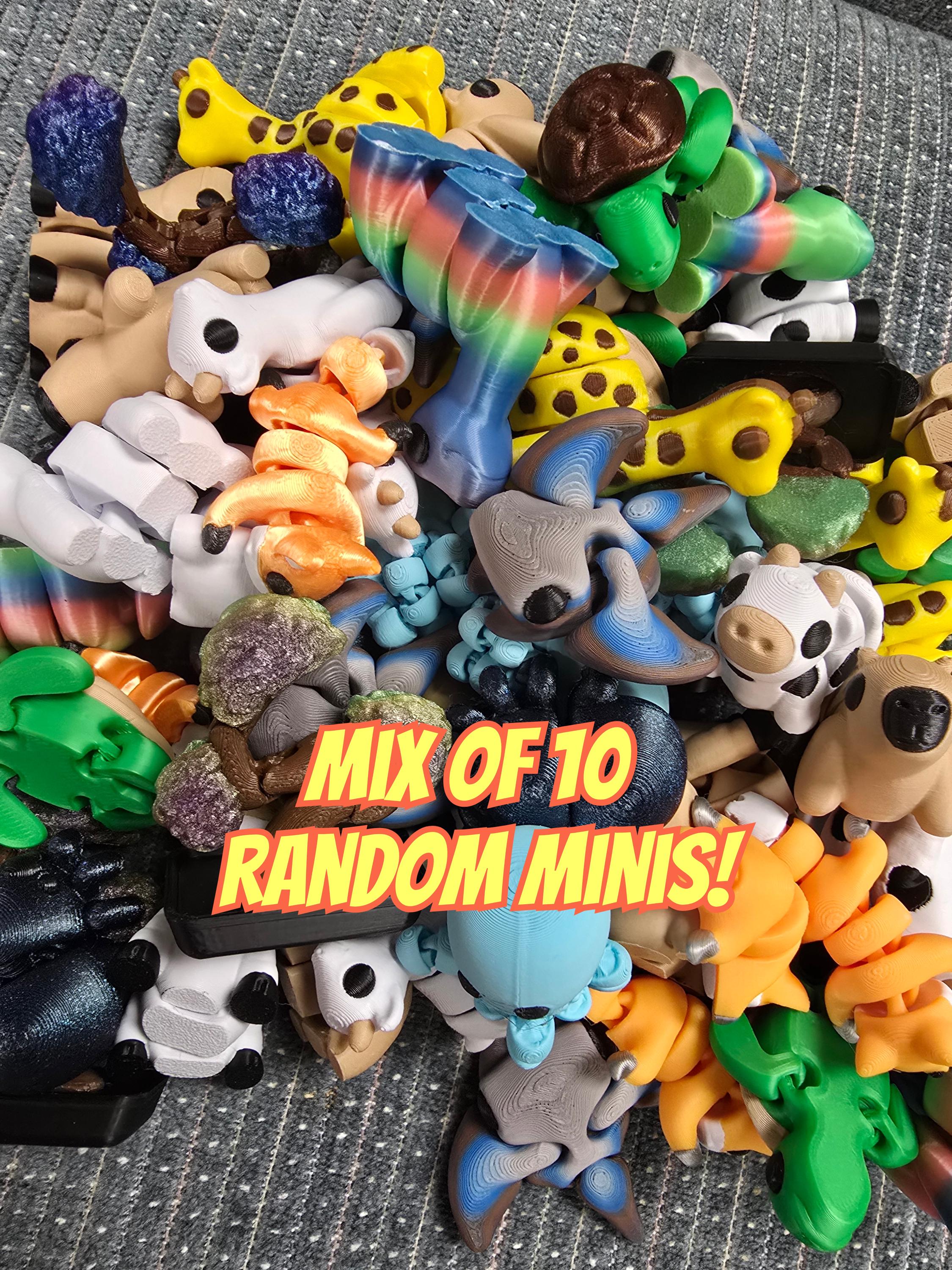 Mystery Fidget Critters Articulated - Pack of 10 - Etsy